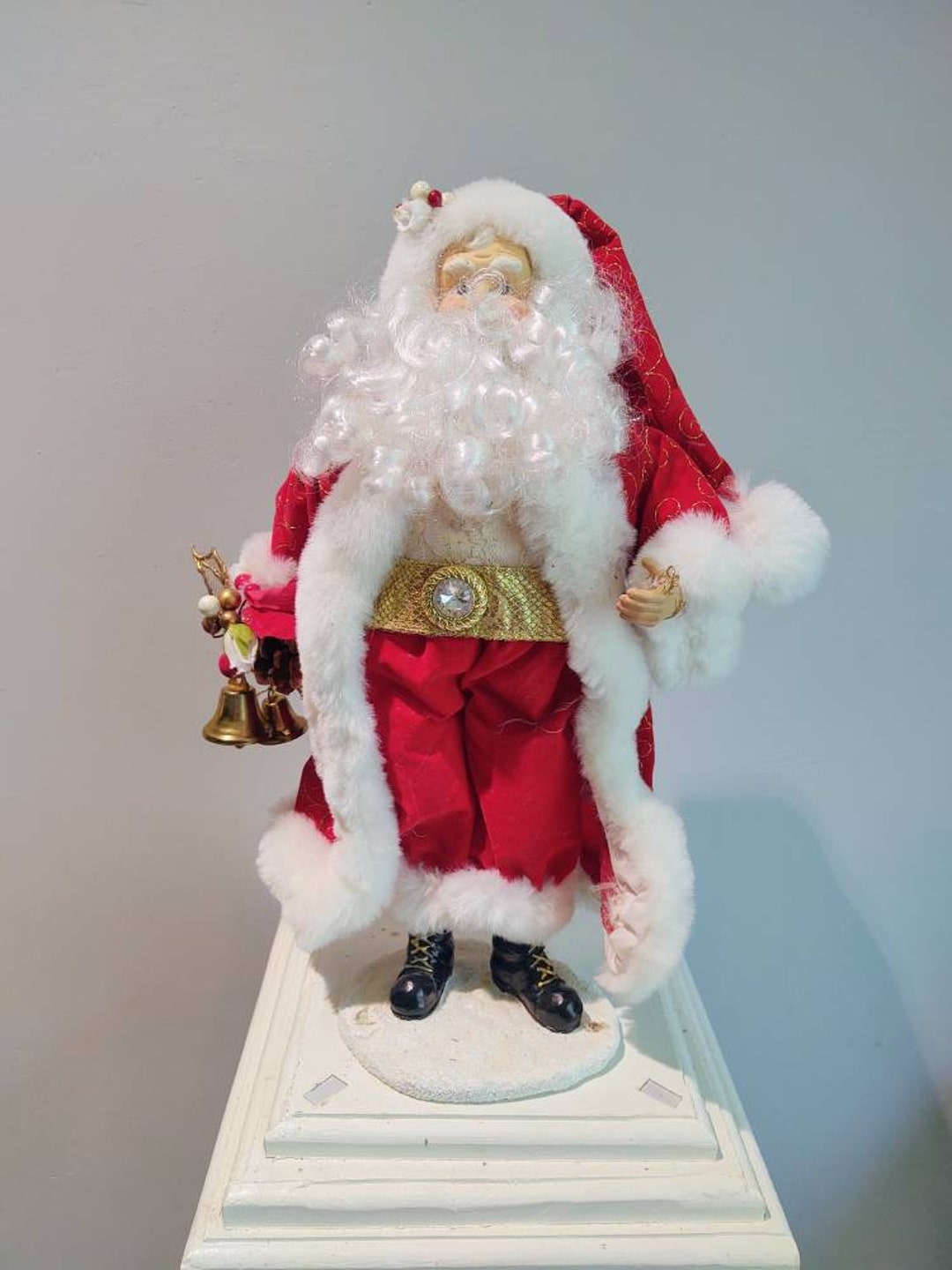 Vintage Santa Claus Figure - Etsy