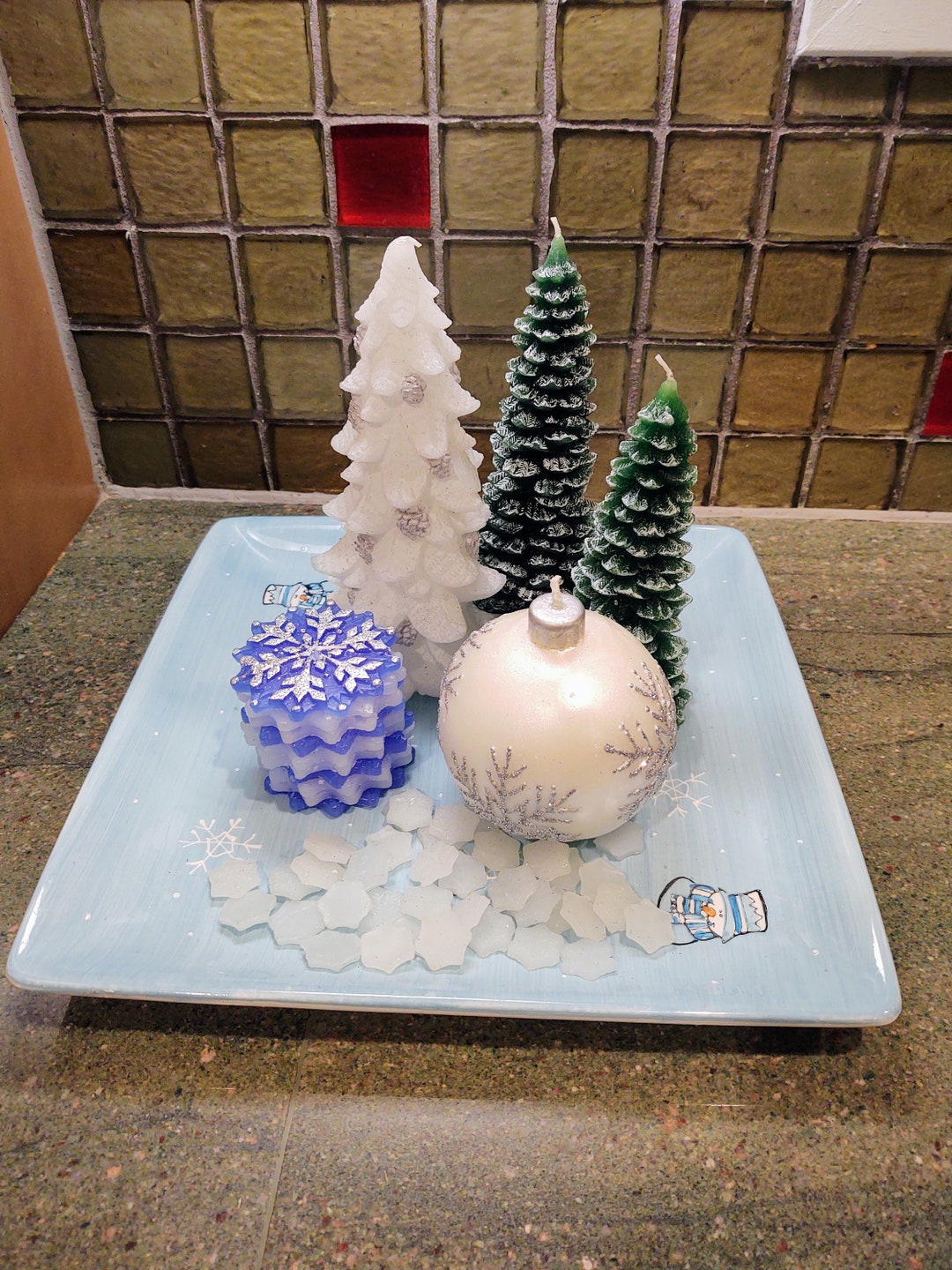 Winter Candle Scaping Set - Etsy