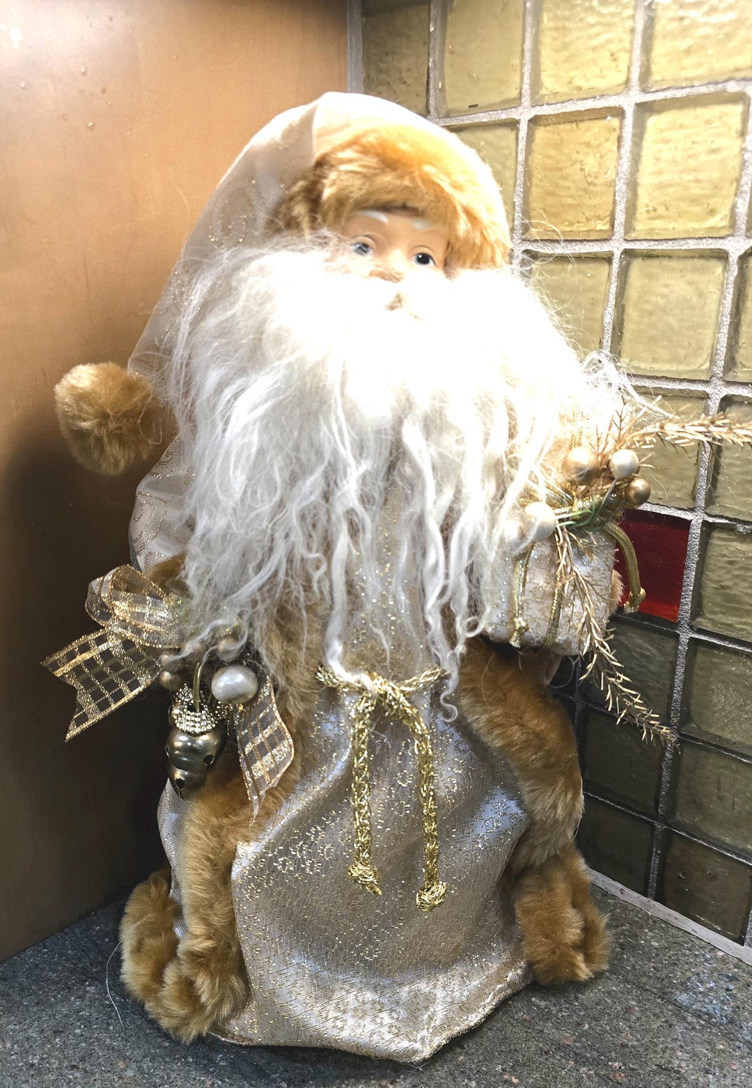 Vintage Dan Dee Santa Tree Topper - Etsy