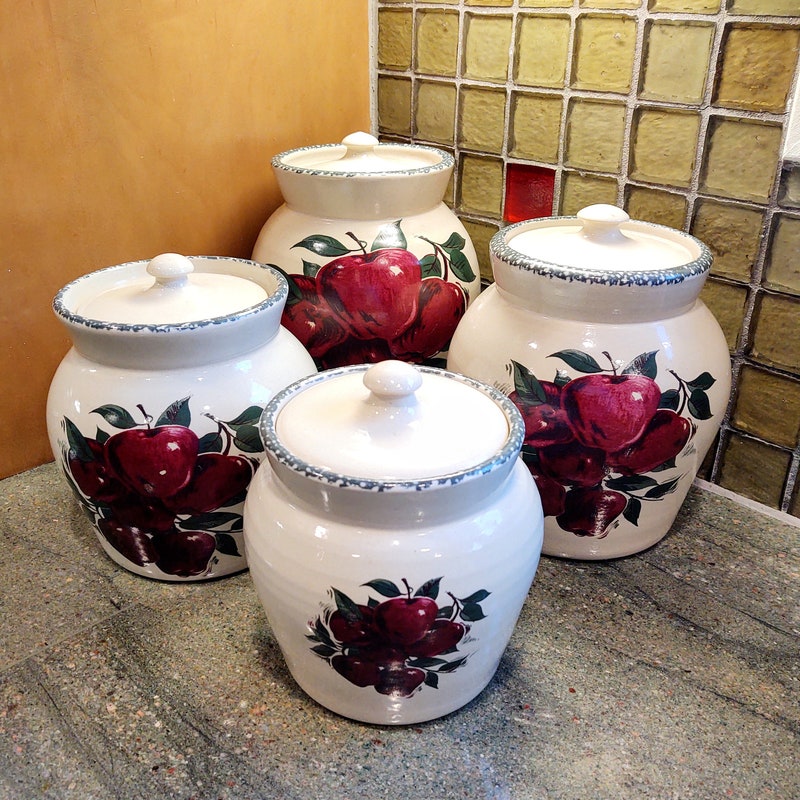 Apple Canisters - Etsy