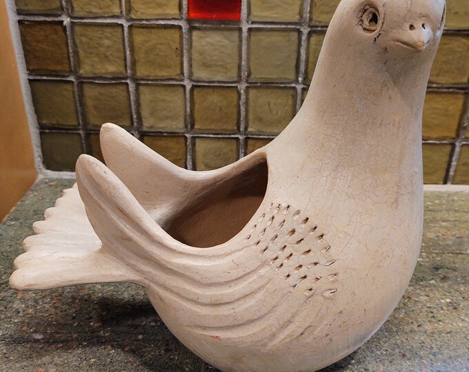 Handcrafted Mexican Pottery Pigeon Planter - Etsy