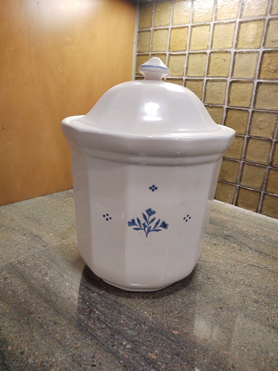 Vintage Pfaltzgraff Cottage Collection Perennials Canister Cookie Jar ...
