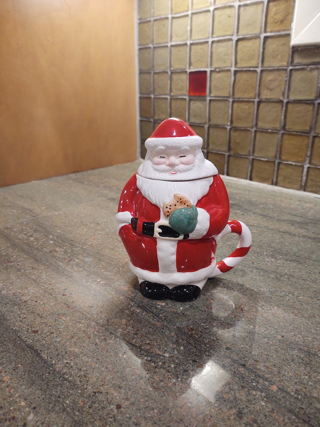 The Cook's Bazaar Sugar and Creamer Ceramic Rolly Polly Santa - Etsy