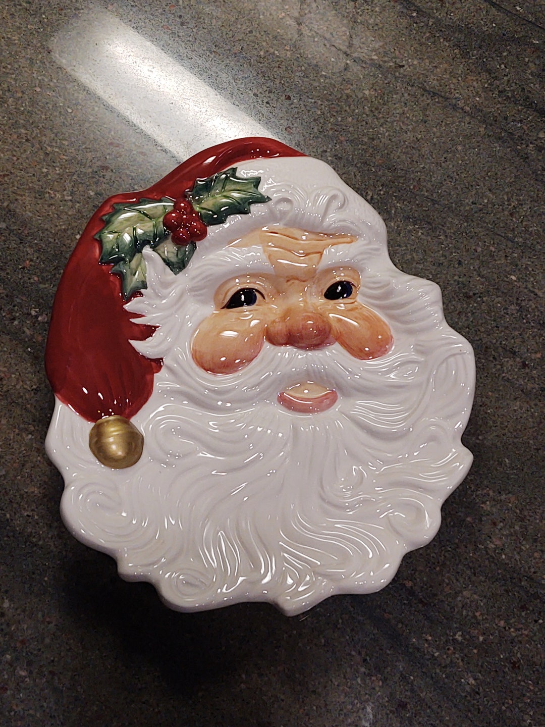 Fitz and Floyd Holiday Santa Plate - Etsy