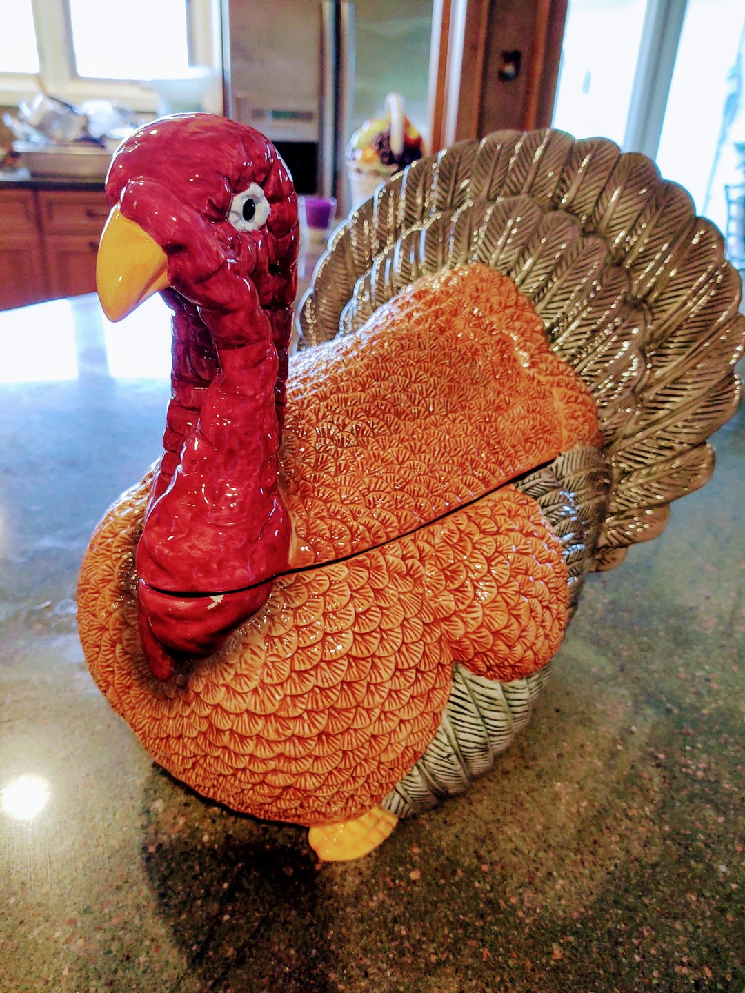 Vintage Ceramic Turkey Soup Tureen - Etsy