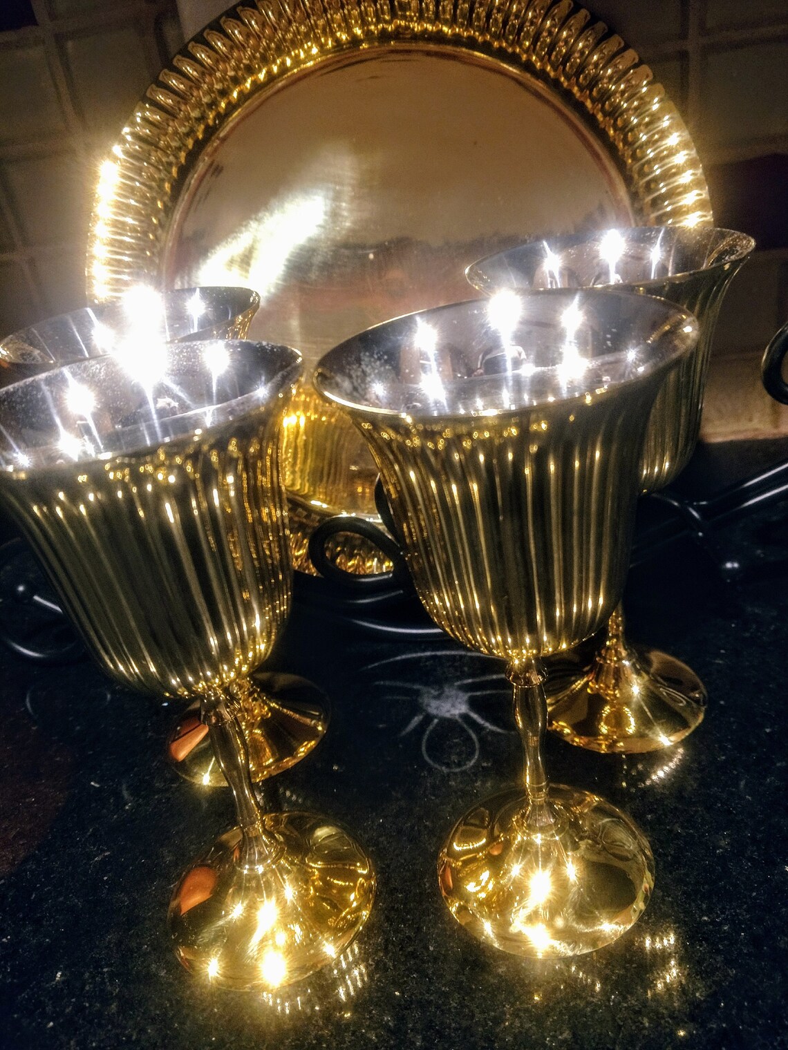 The Connoisseur Collection Distinctive Brassware Wine Set - Etsy Sweden