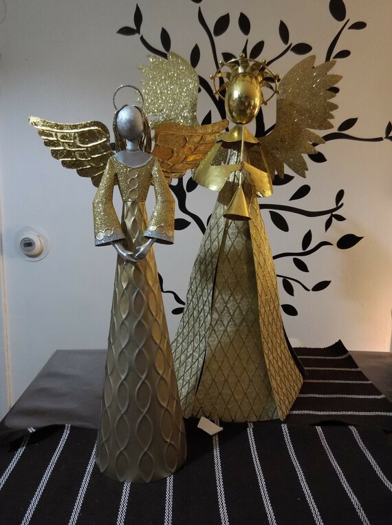 Gold Metal Angel Figurines | Etsy