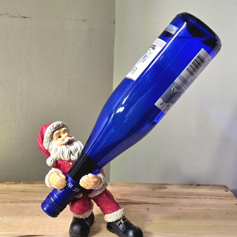 Santa Wine Bottle - Etsy