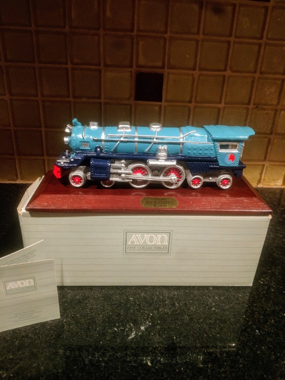 Vintage Avon Classic Train Collection Blue Comet - Etsy