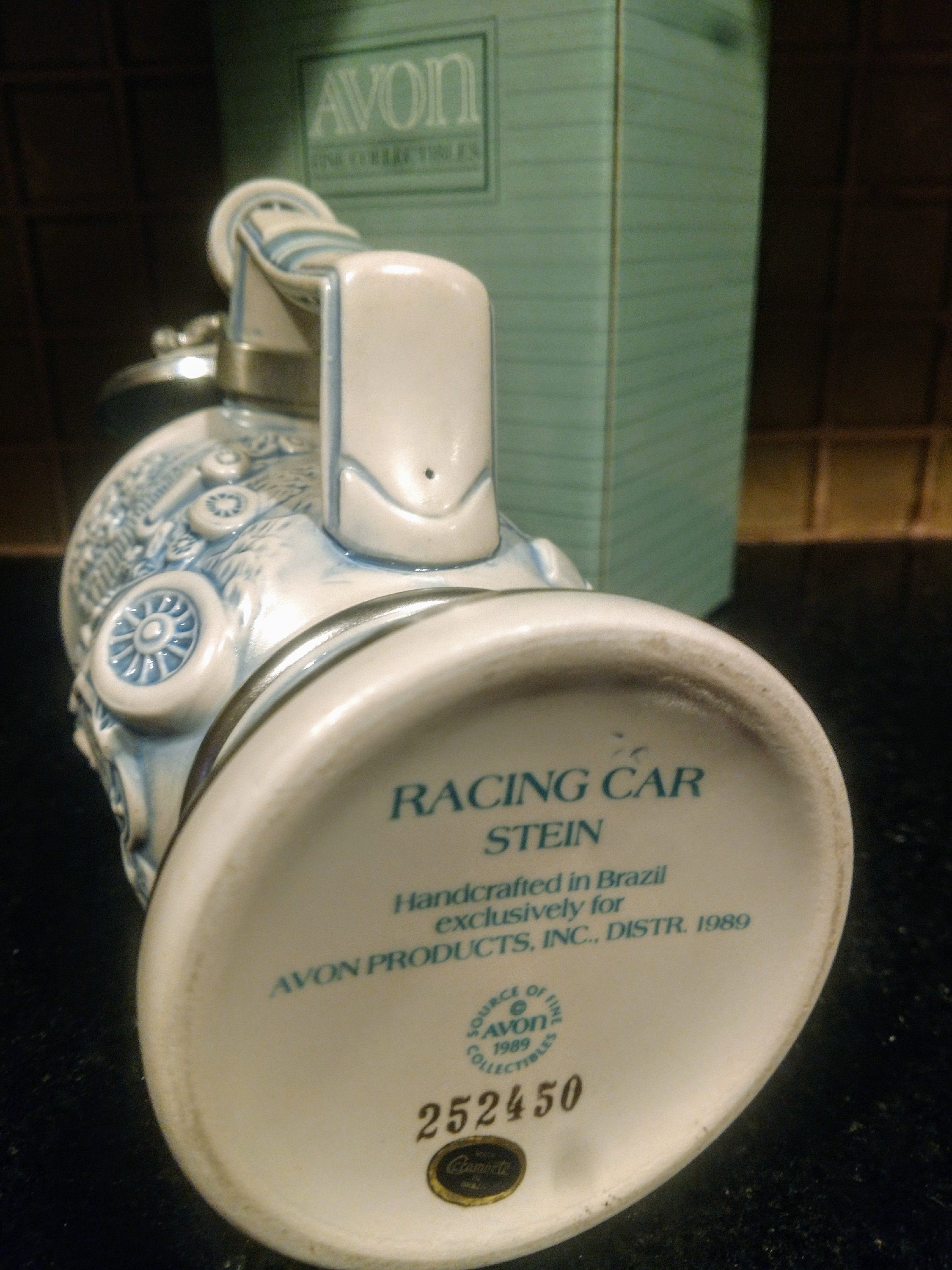 Vintage Avon Racing Car Stein | Etsy
