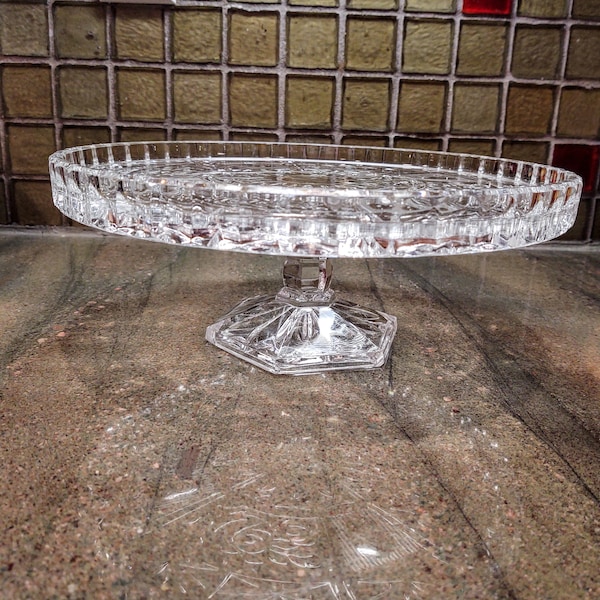 Crystal Cake Stand - Etsy