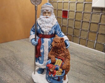 Vintage Pipka Poinsettia Santa Limited Edition 3055/4500 Figurine ...