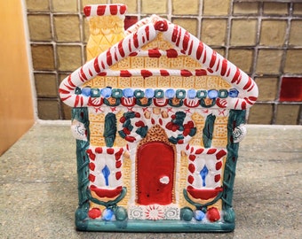 Ceramic Candy Cane House - Etsy