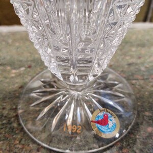 Vintage Hofbauer Byrdes Crystal Collection Fan Vase - Etsy