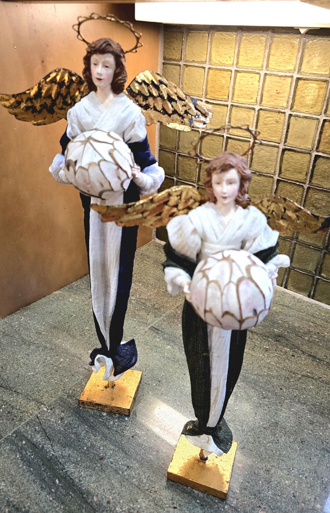 Handcrafted Folk Art Angels - Etsy