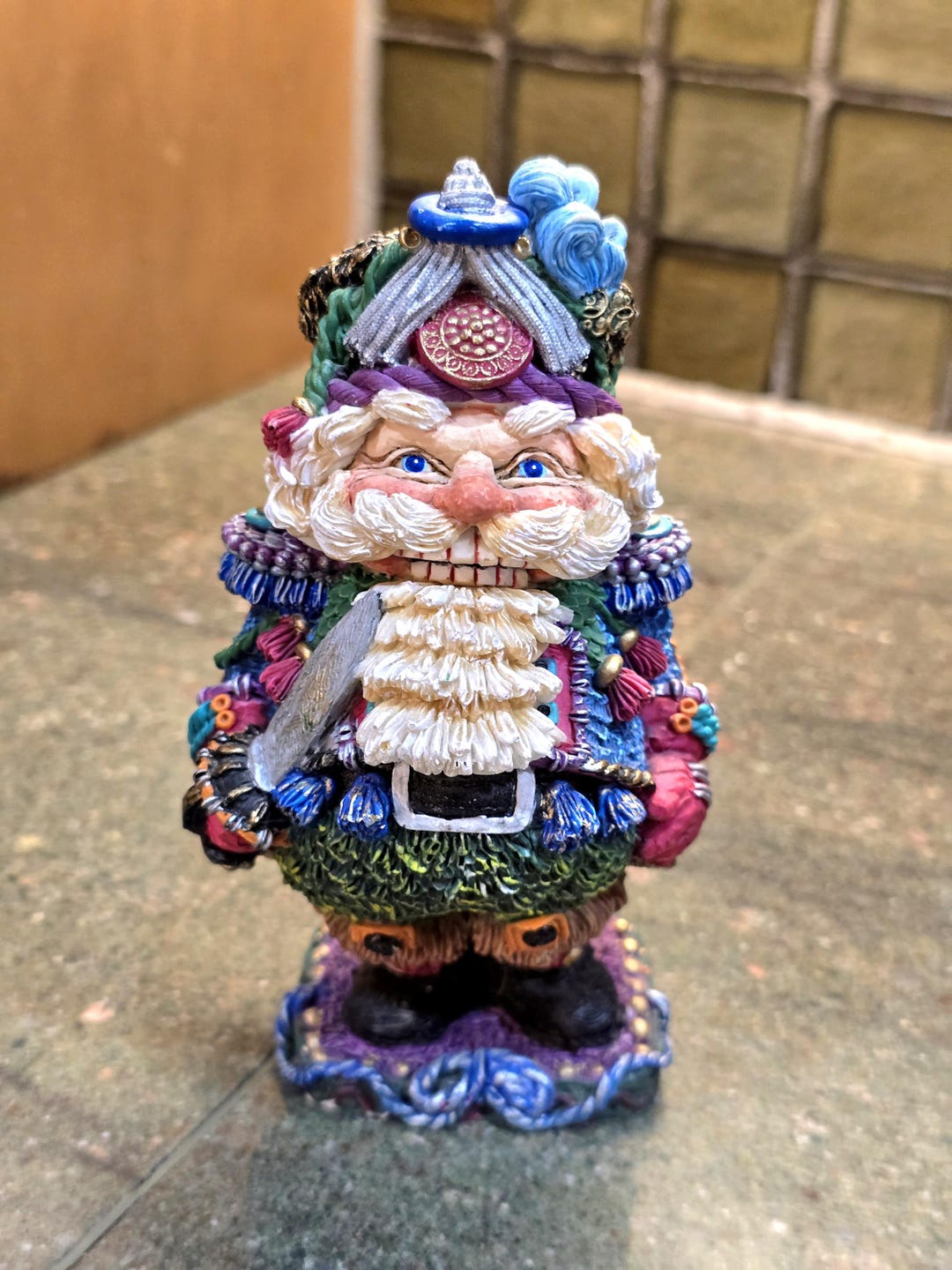 Vintage Crinkle Claus Santa Figurines - Etsy