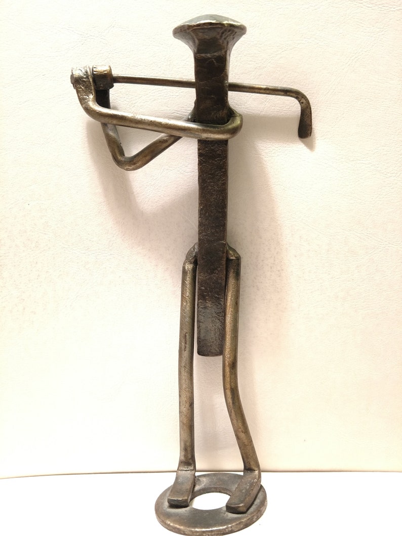 Handmade Rustic Iron Sculpture - Etsy
