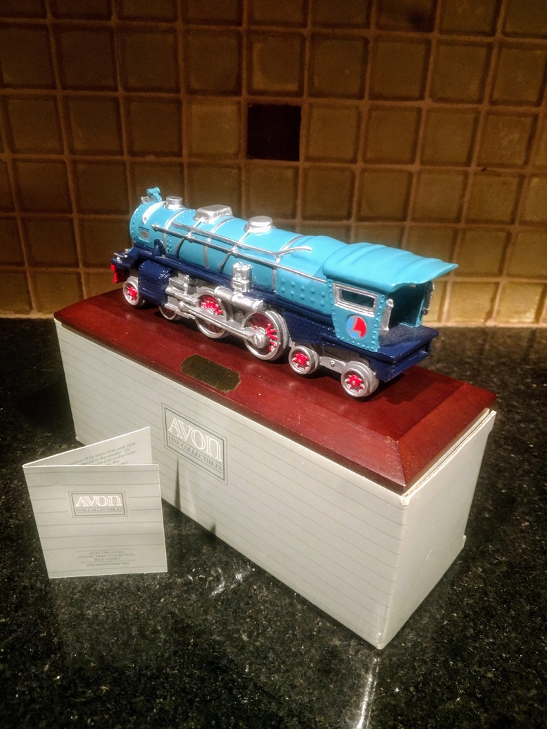 Vintage Avon Classic Train Collection Blue Comet - Etsy