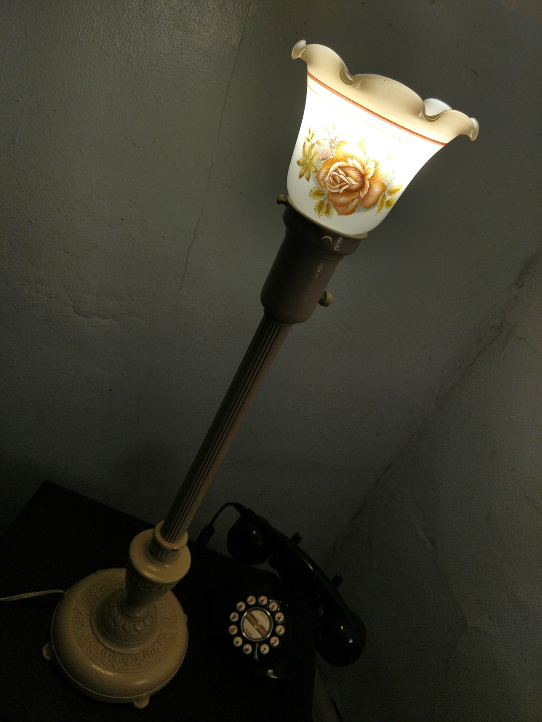 Vintage Ornate Brass Torchiere Lamp - Etsy