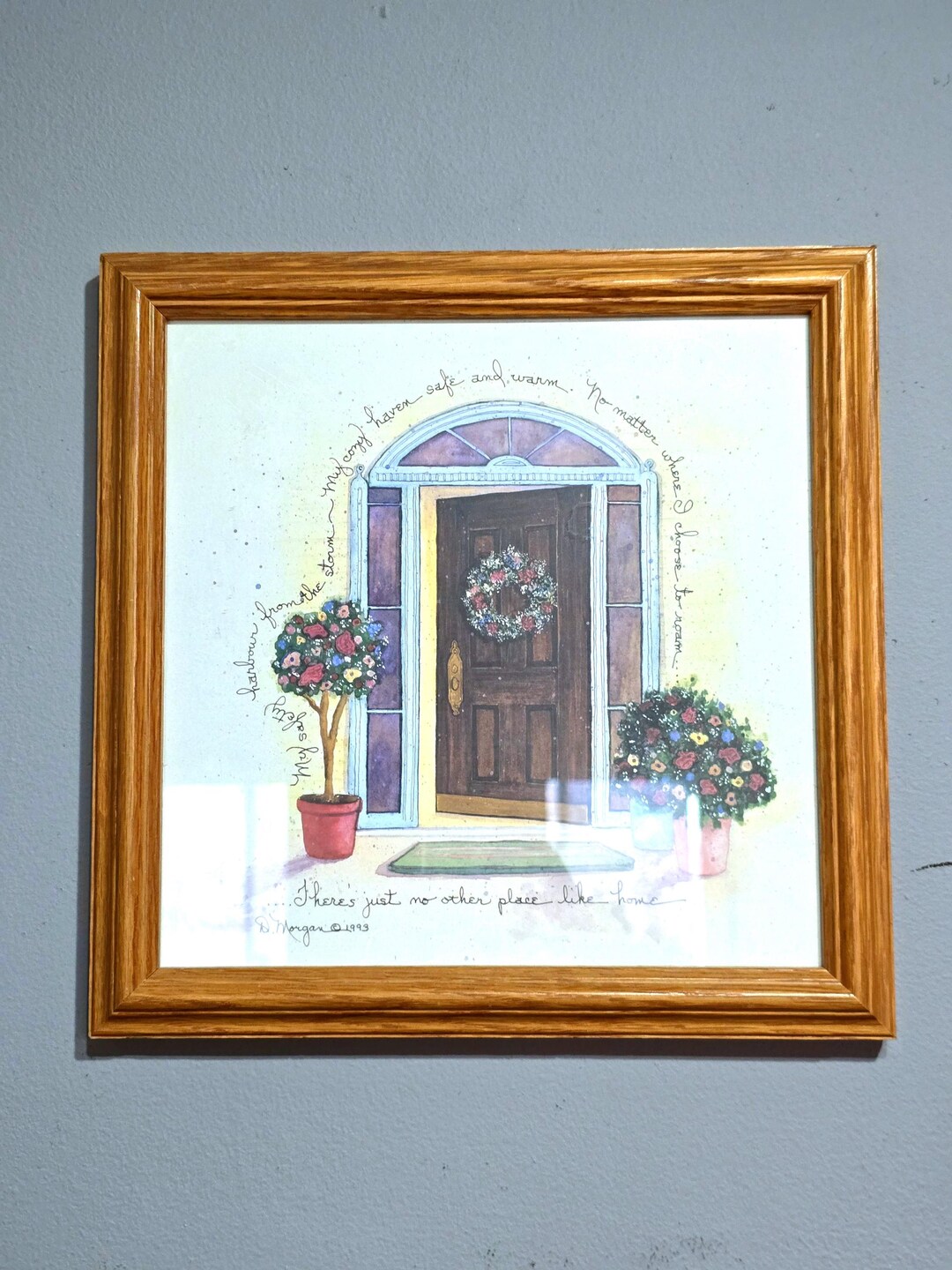 Vintage D. Morgan Framed Print - Etsy