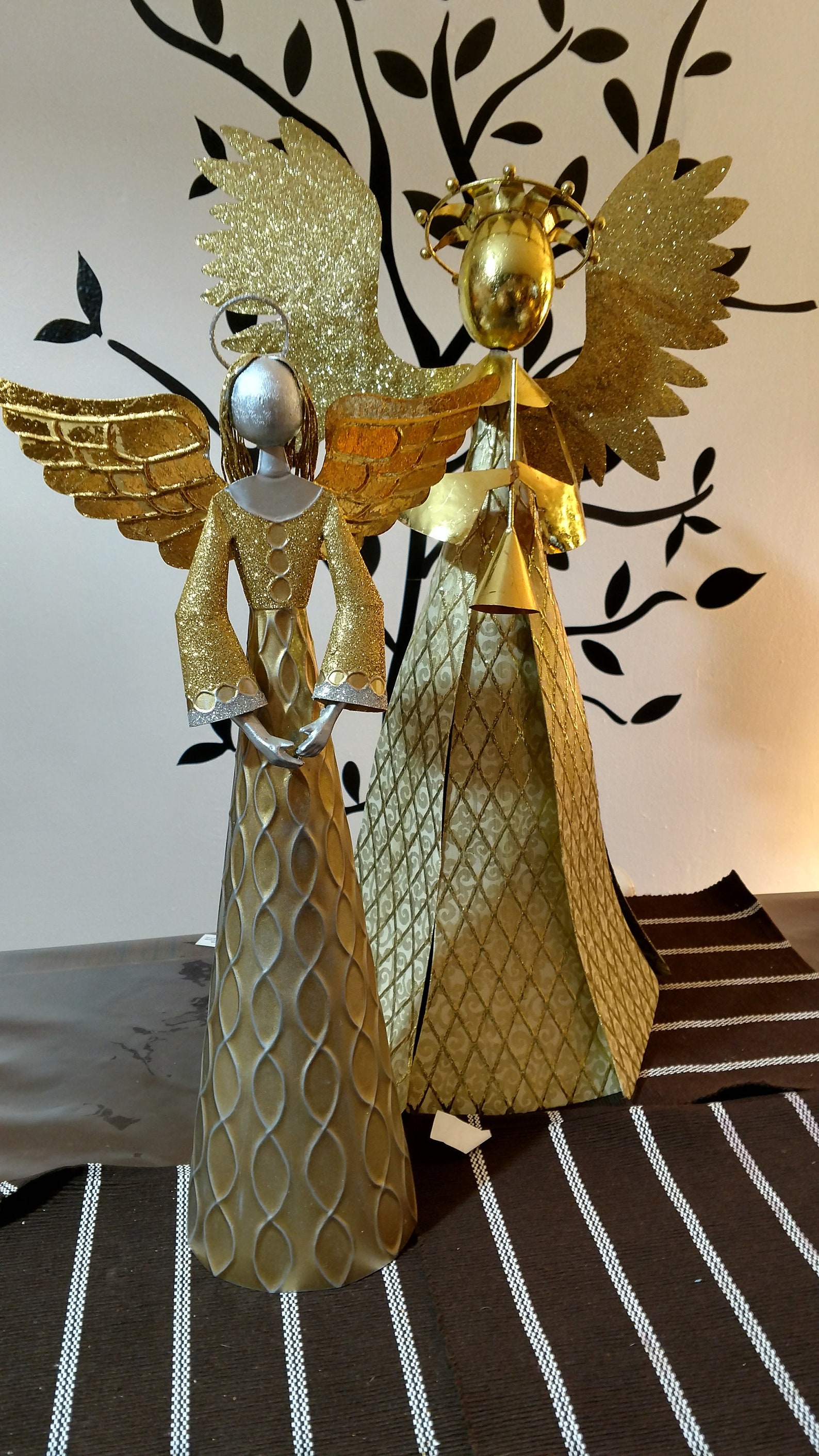 Gold Metal Angel Figurines - Etsy