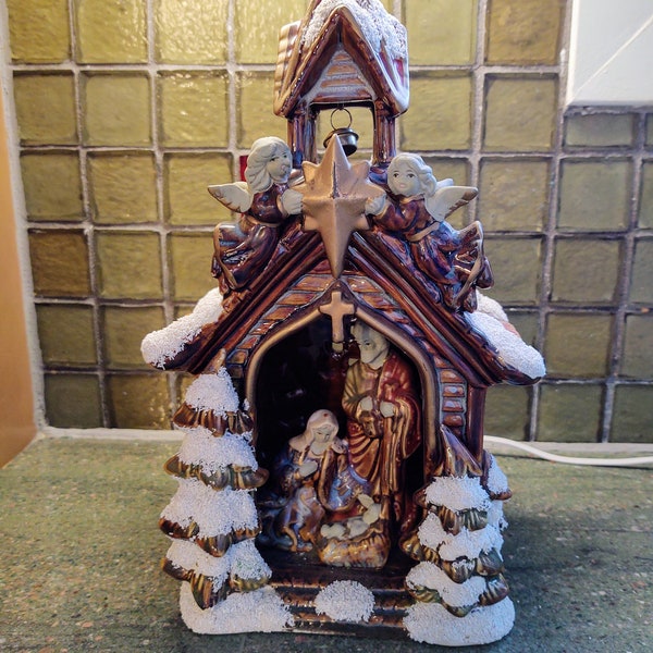 Lighted Ceramic Church - Etsy