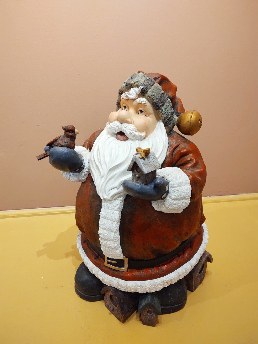 Vintage Santa Claus Figure - Etsy