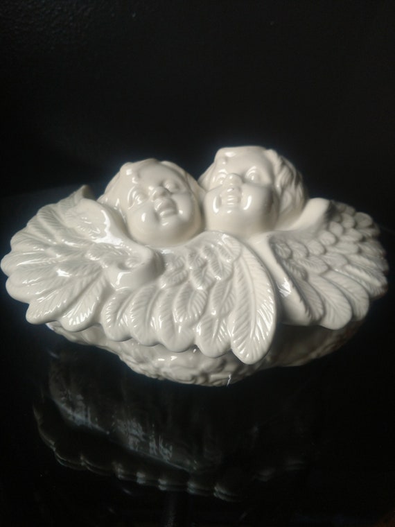 vintage ceramic cherubs - Gem