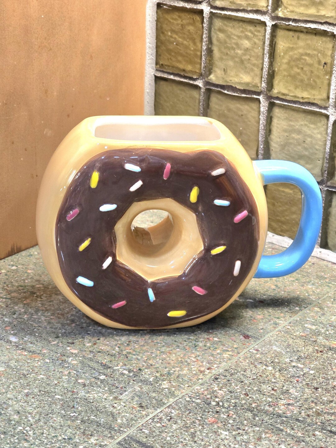 Ceramic Doughnut Coffee Mugs - Etsy