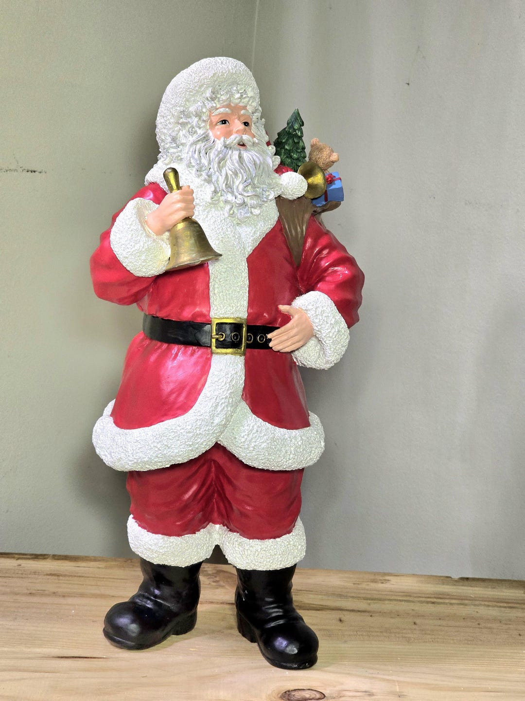 Vintage Santa Sculpture - Etsy
