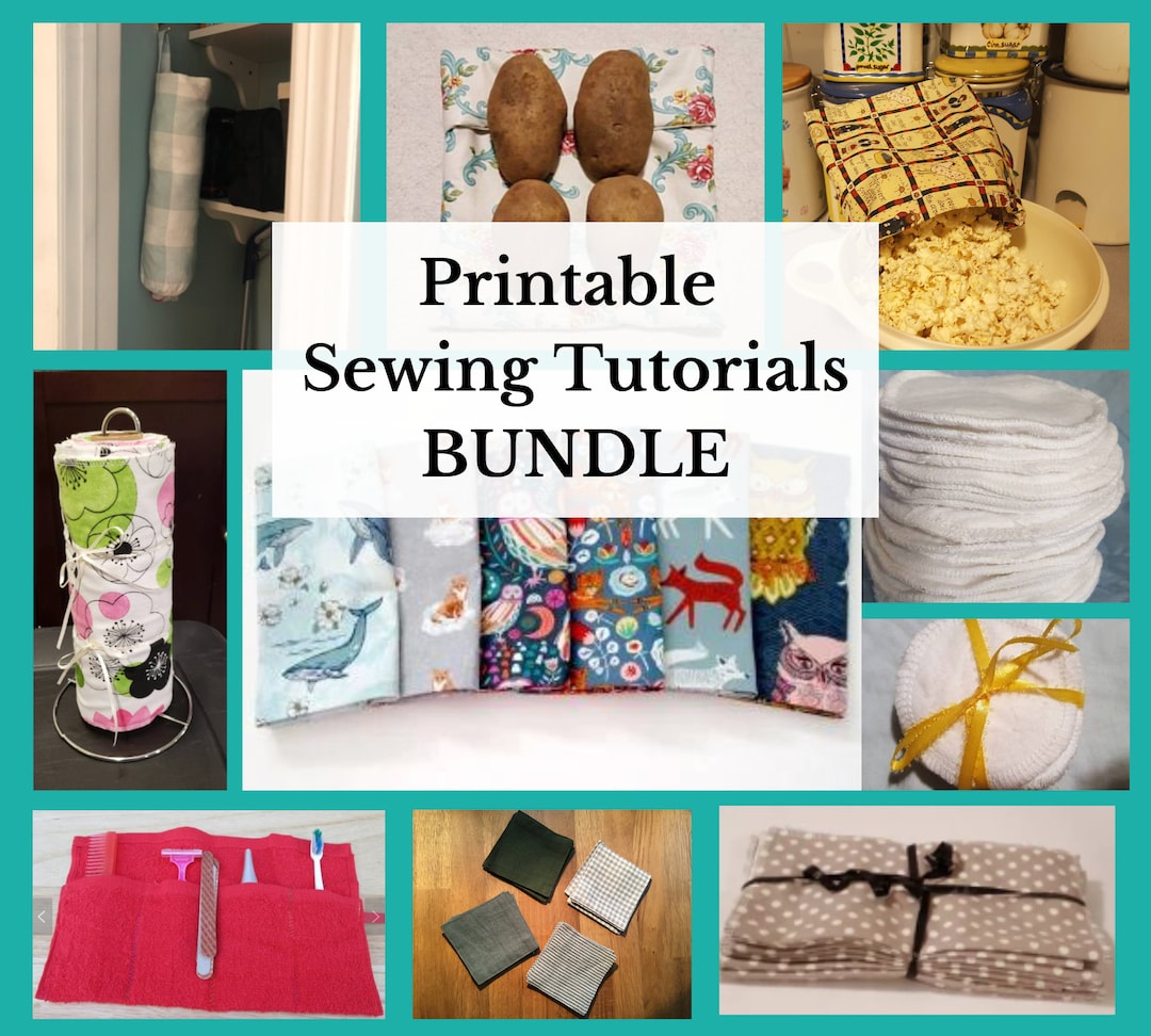 Sewing Tutorials Bundle 10 Count From Neededinthehome - Etsy