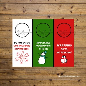 Do Not Disturb Signs Door Hangers Do Not Enter Gift Wrapping in ...