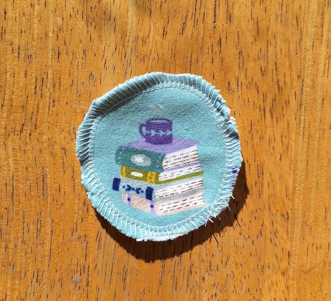 Book Lovers Cotton Flannel Face Rounds – Reusable Makeup Pads, Set of ...