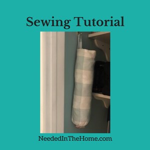 Sewing Tutorial for Plastic Bag Holder / Reusable Grocery Shopping Bag Saver Pattern - Etsy