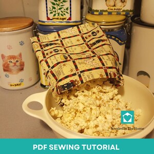 Sewing Tutorial for a Reusable Microwave Popcorn Bag, With Photos ...
