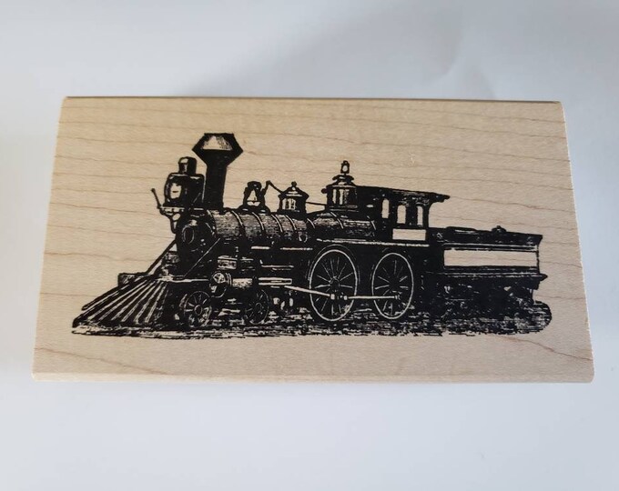Vintage Steam Train RUBBER STAMP, Train Stamp, Travel Stamp ...