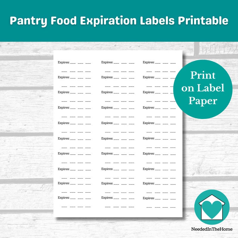 Expiration Date Labels - Etsy