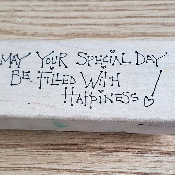 Message Rubber Stamp - Etsy