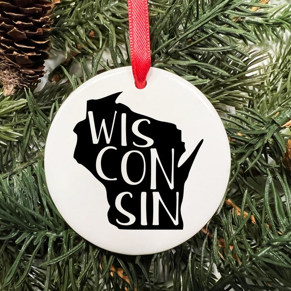 Wisconsin Ornament - Etsy