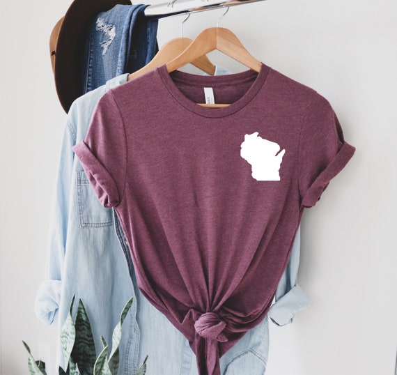 Wisconsin Shirt Wisconsin State Shirt Wisconsin Tshirt | Etsy