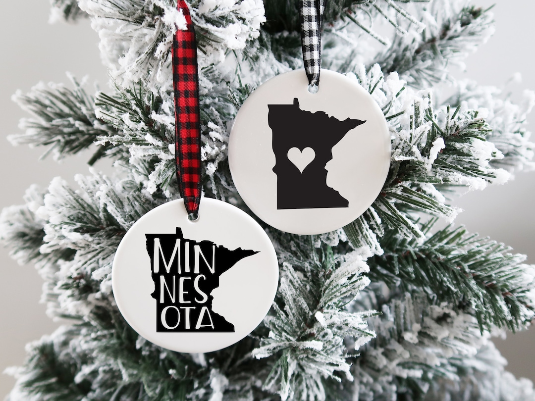 Minnesota Christmas Ornament, State Pride Gift - Etsy