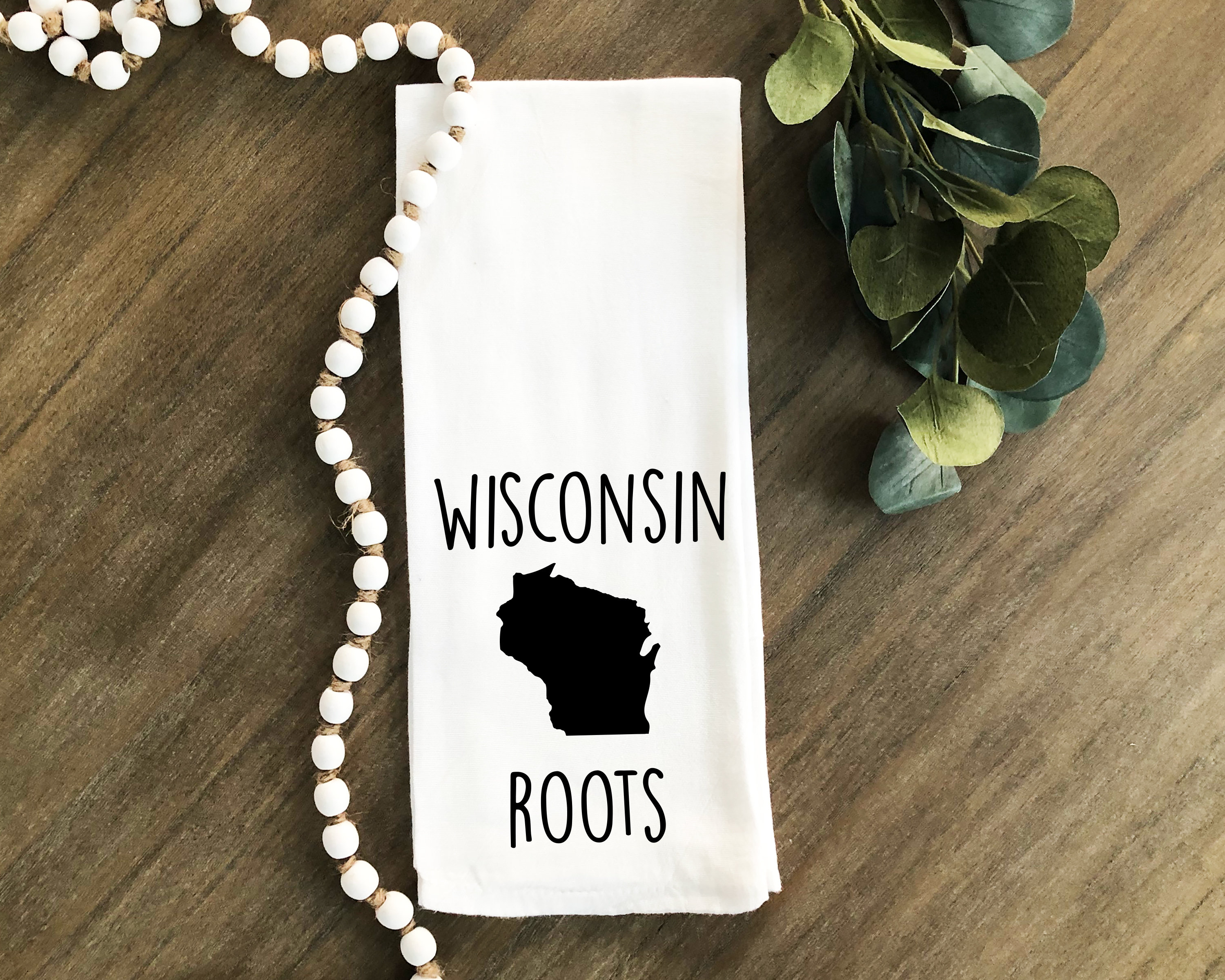Wisconsin Tea Towel Wisconsin Gifts Flour Sack Towel Funny | Etsy