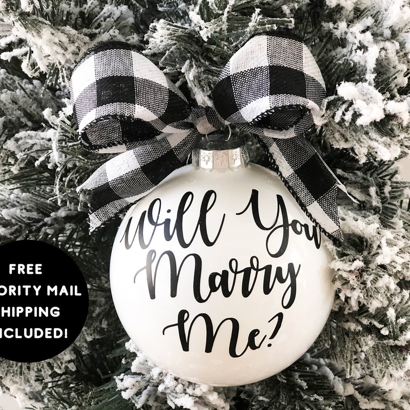 Will You Marry Ornament - Etsy