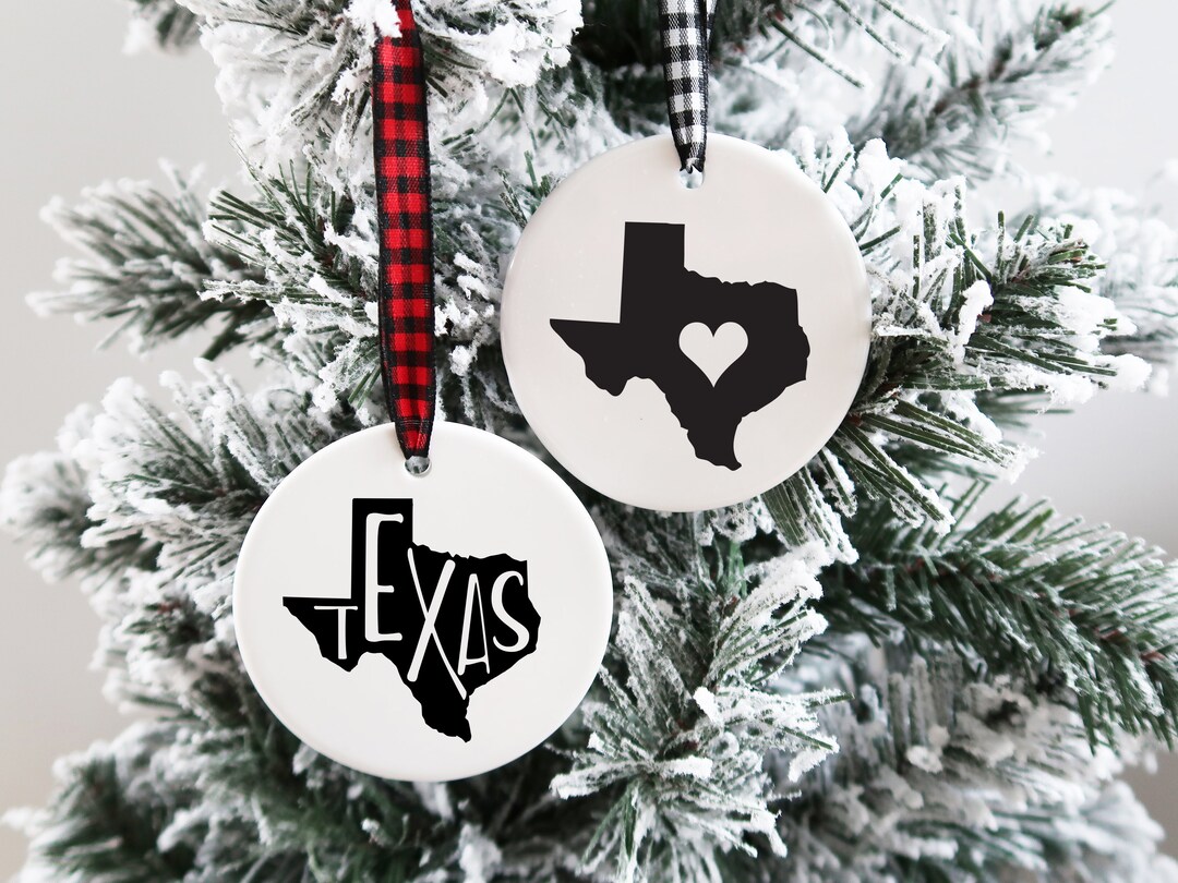 Texas Ornament Texas Christmas Gift Texas State Gifts Christmas State ...
