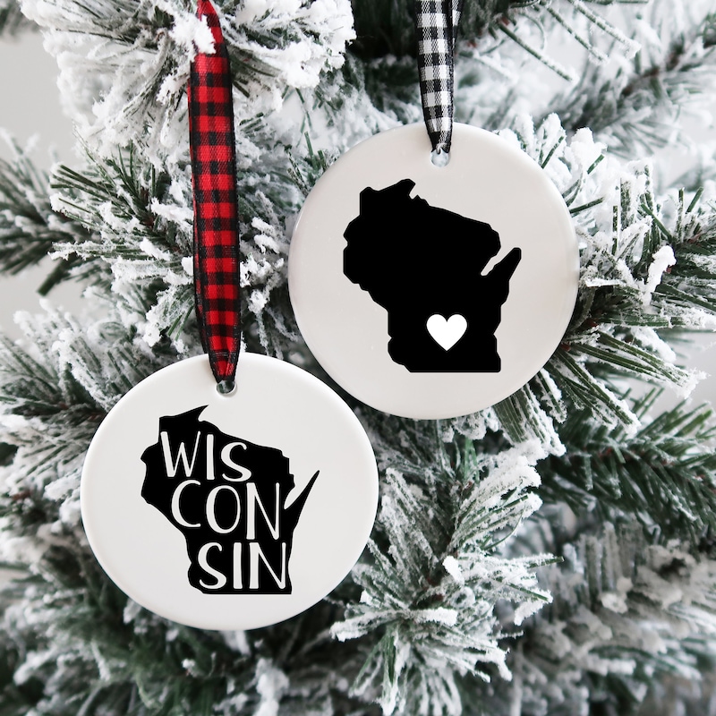 Wisconsin Ornament - Etsy