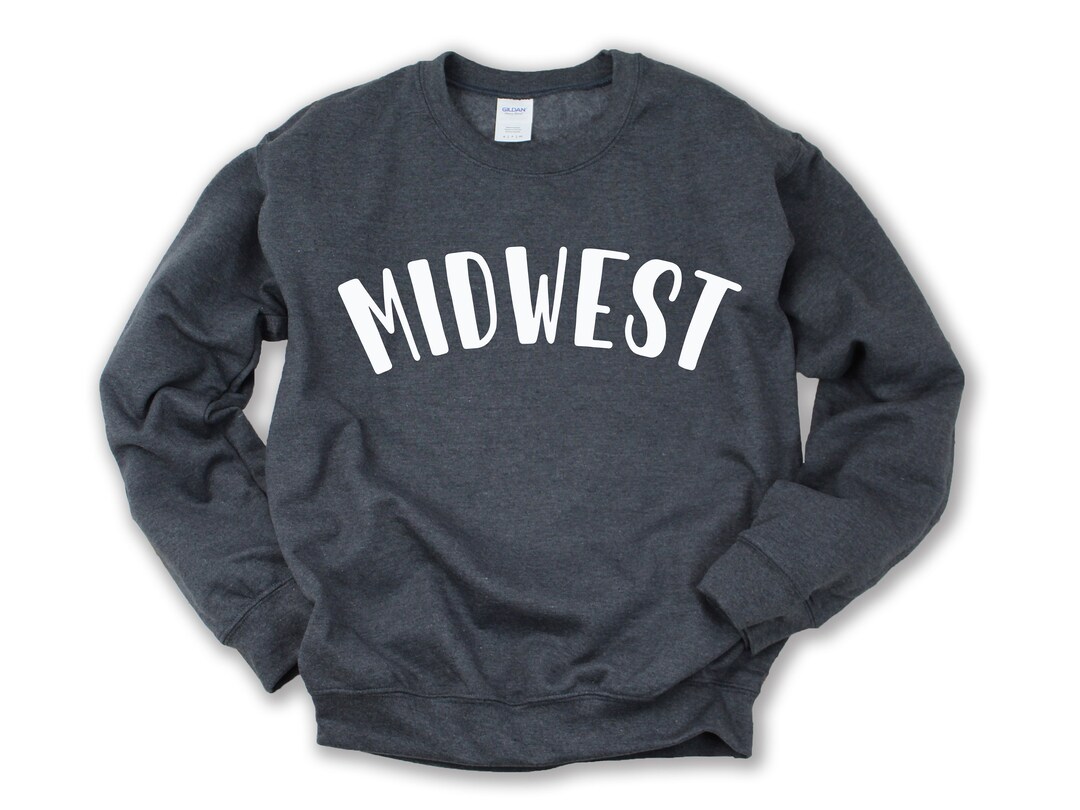 Midwest Sweatshirt Midwest T-shirt Midwest Crewneck Wisconsin ...