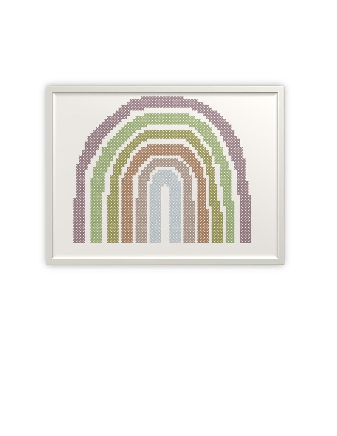 Rainbow Embroidery Design, Rainbow Cross Stitch, Baby Cross Stitch ...