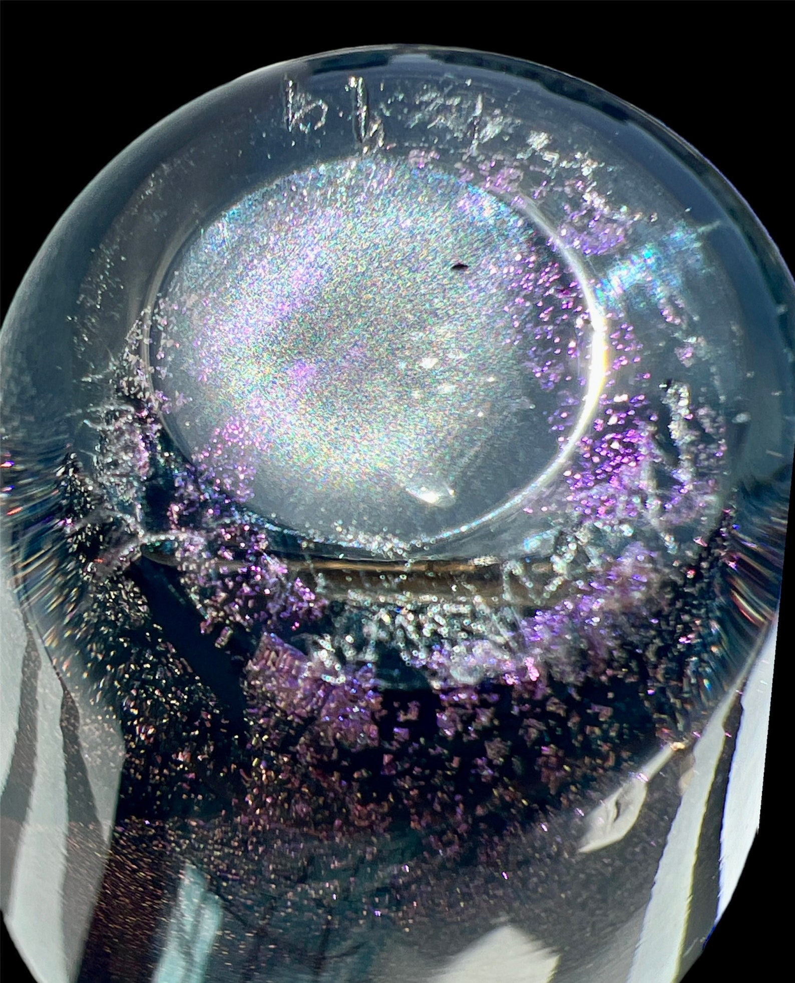 Sherborne Slack Dichroic Art Glass Bud Vase Iridescent Edition Purple ...