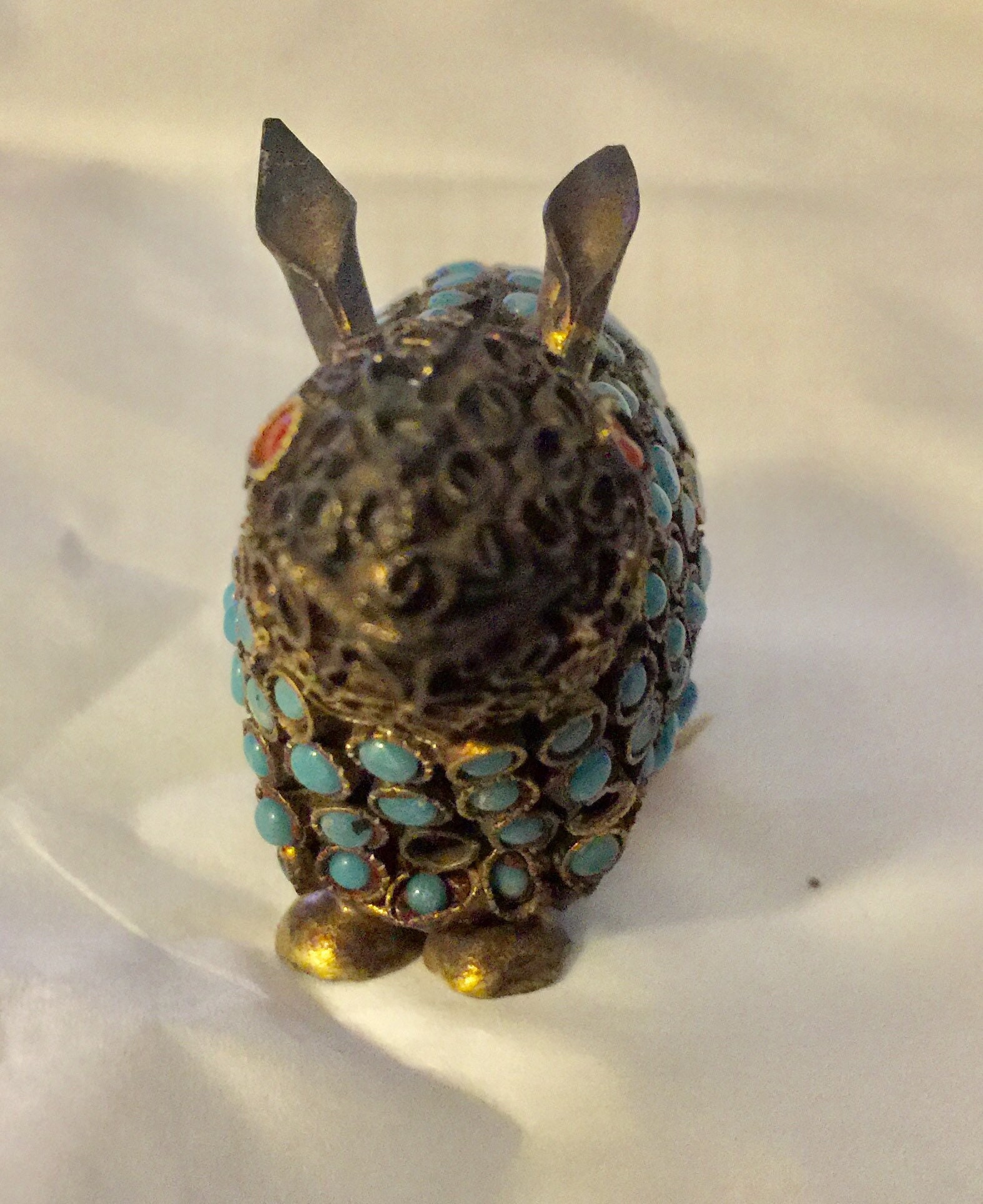 Vintage Tibet Antique Rabbit Ornate Turquoise Coral Tibetan | Etsy