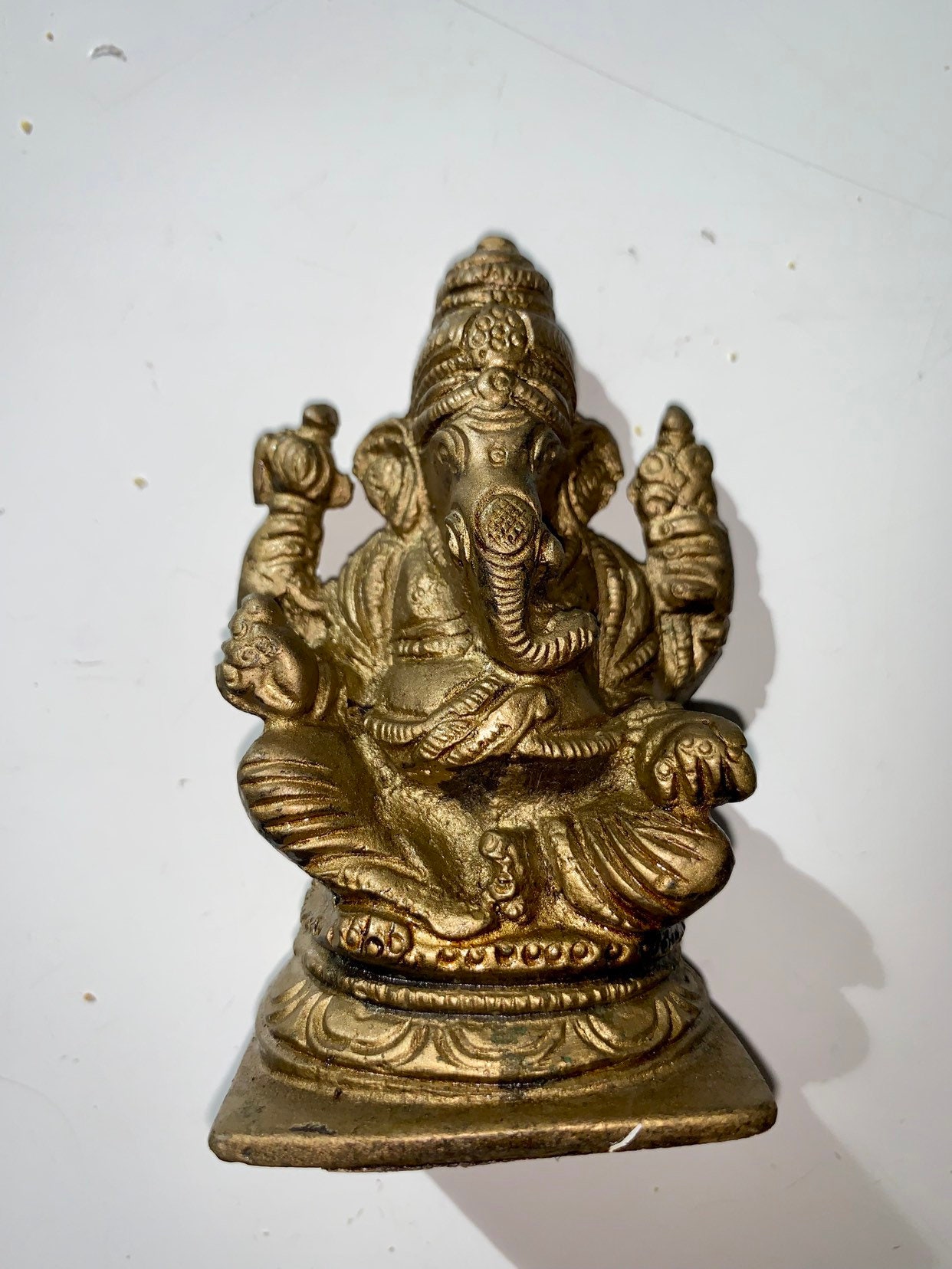 Vintage Bronze Ganesh Ganesha Figure Handmade Hinduism - Etsy Canada